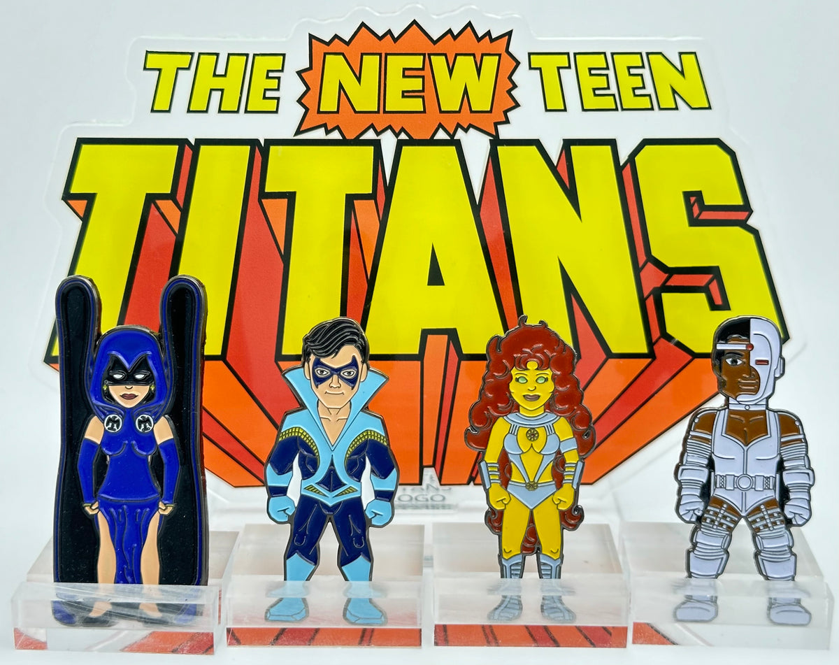 DC COMICS CLASSICS The NEW TEEN TITANS ACRYLIC DISPLAY LOGO #269| PinForce