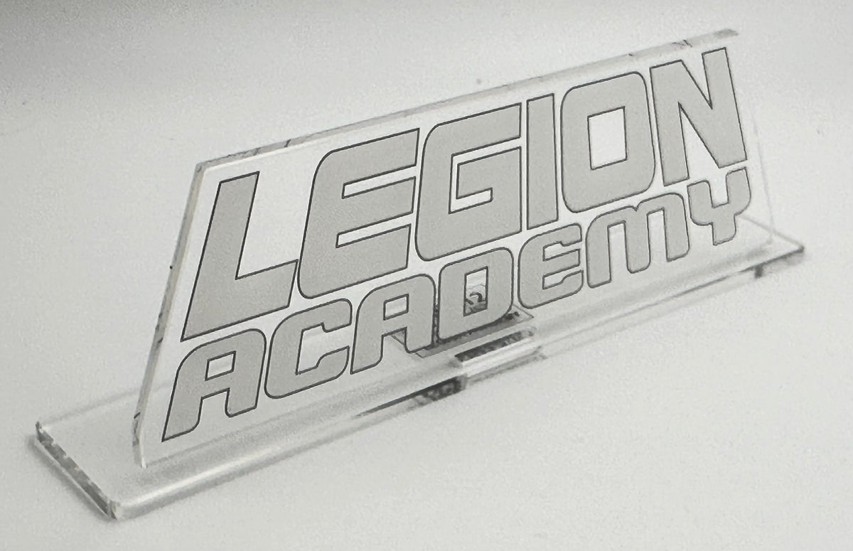 DC COMICS CLASSICS The LEGION ACADEMY ACRYLIC DISPLAY LOGO #281| PinForce