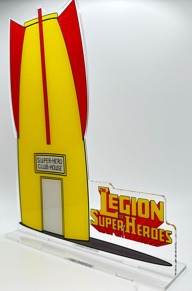 DC Comics Classic The LEGION HEADQUARTERS #1 ACRYLIC DISPLAY #313| PinForce