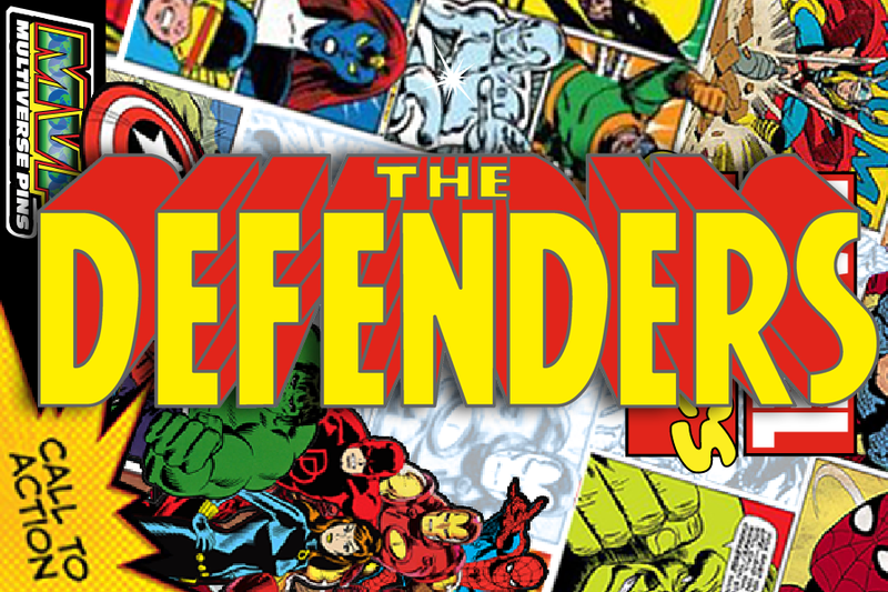 Marvel Comics Phase 7 DEFENDERS LOGO only at MULTIVERSEPINS| PinForce