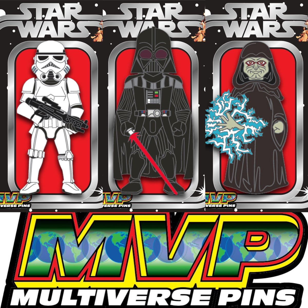 Star Wars Classic Characters DARTH VADER, STORMTROOPER and EMPEROR PAL ...