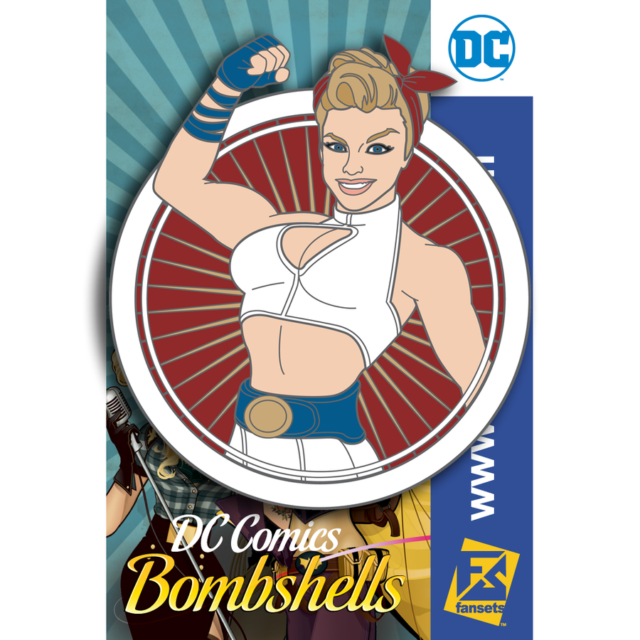 DC Comics Bombshells POWER GIRL Badge #188 UNRELEASED| PinForce
