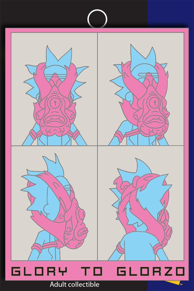 Rick and Morty GLORY TO GLORZO Officially Licensed Pin Wubba Lubba Col ...